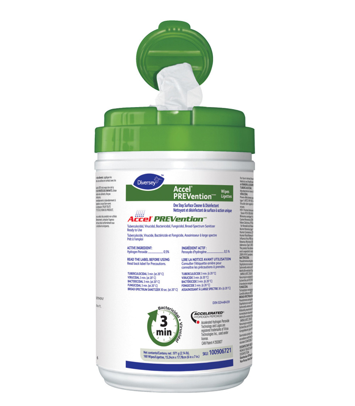 Accel® PREVention™ Disinfectant, Wipe (160 Sheets) - Noble Linen