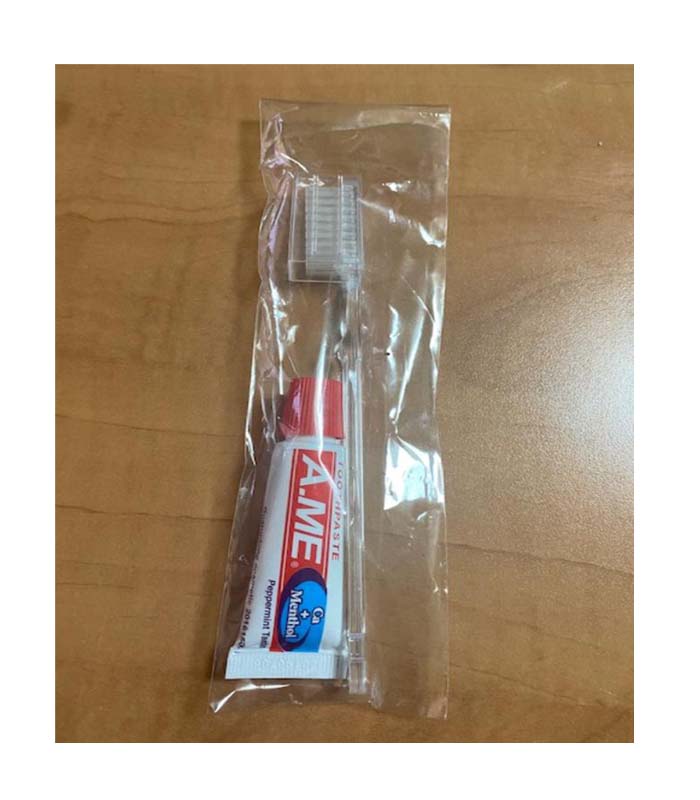17 Gram Toothpaste with Toothbrush with Cap. - Noble Linen